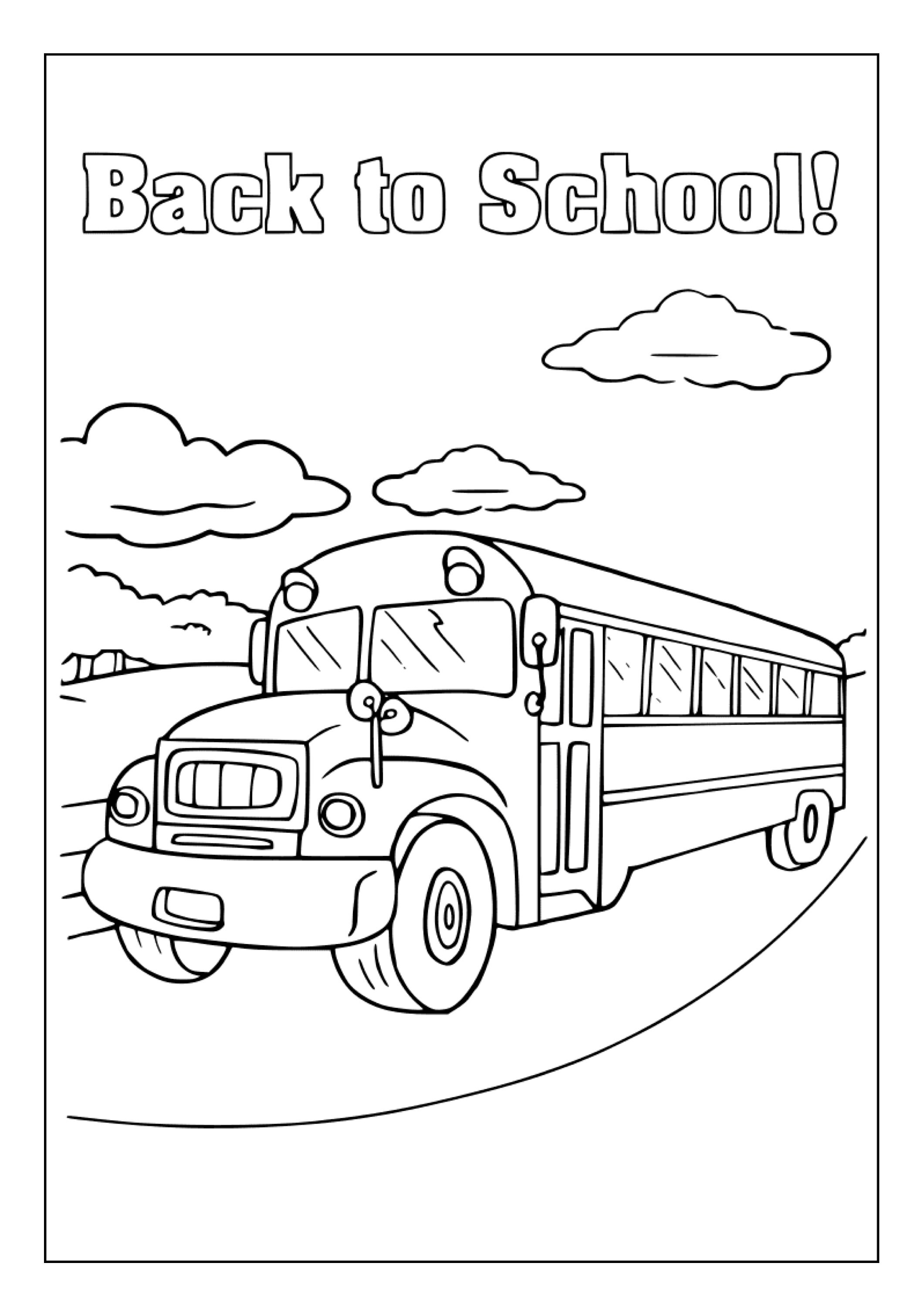 Printable Back to School Coloring Pages for Kids and Adults 90 Pages ...