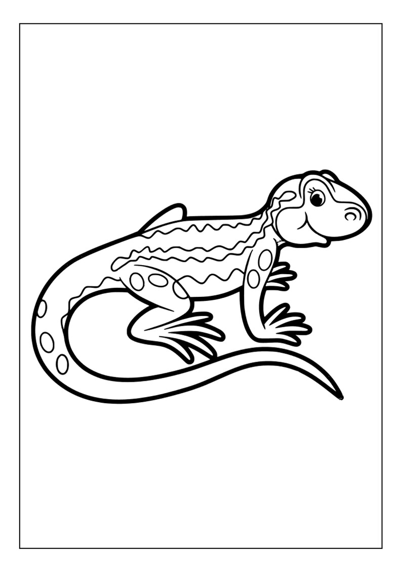 Printable Lizard Coloring Pages for Kids and Adults | 90 Pages ...