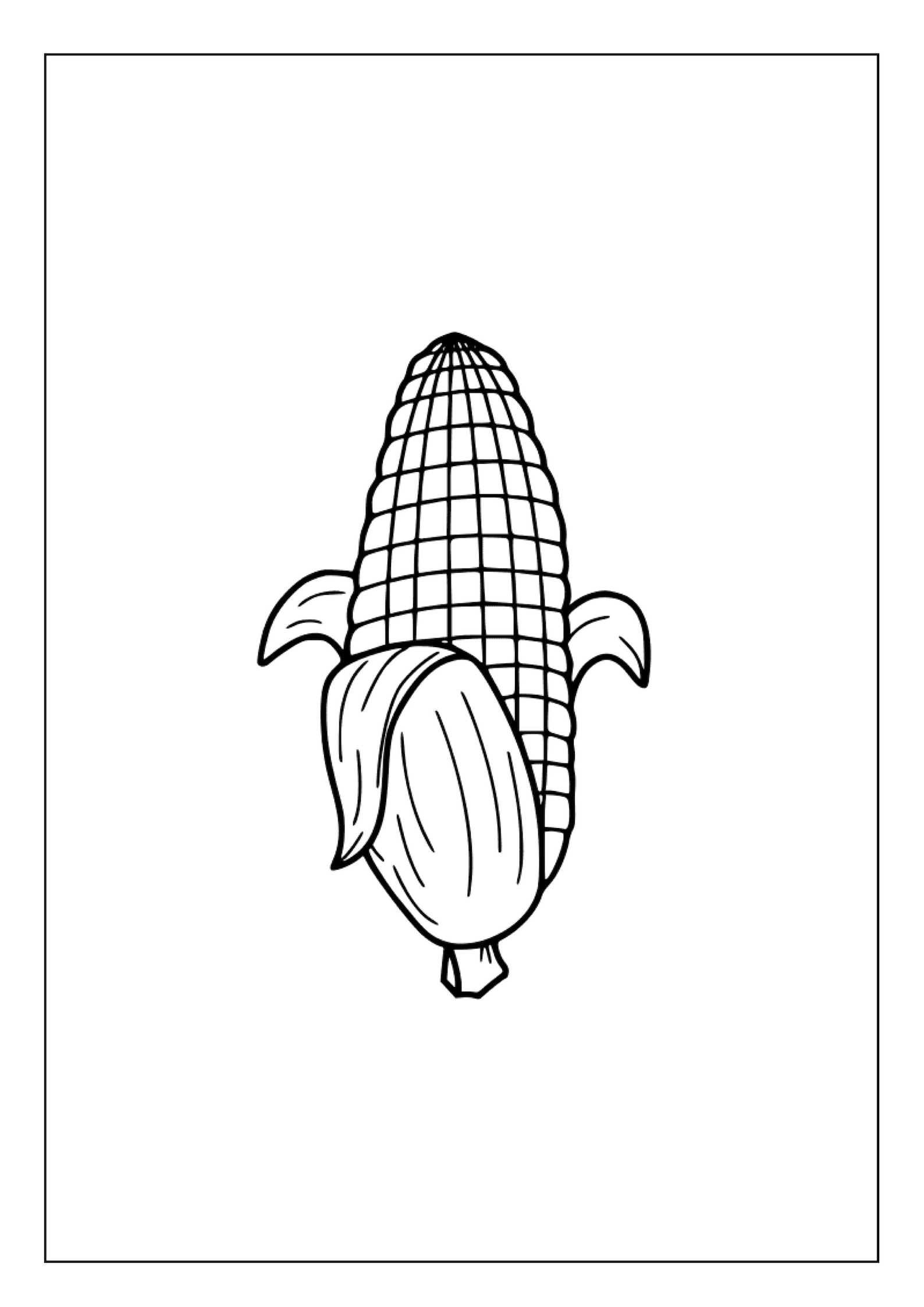 Printable Corn Coloring Pages for Kids & Adults | 25 Pages | Instant ...