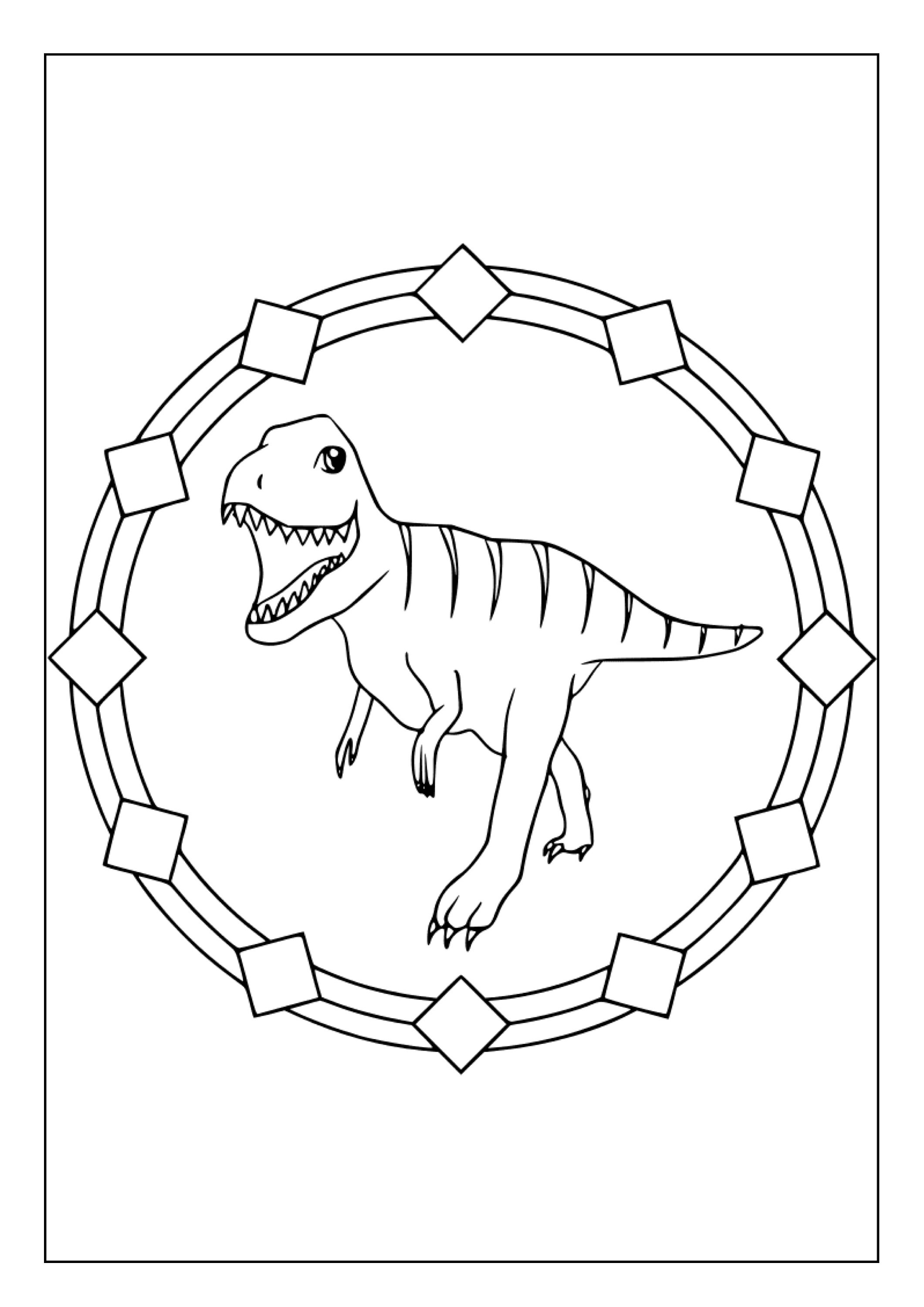 Printable Tyrannosaurus Coloring Pages for Kids & Adults | 80 Pages ...