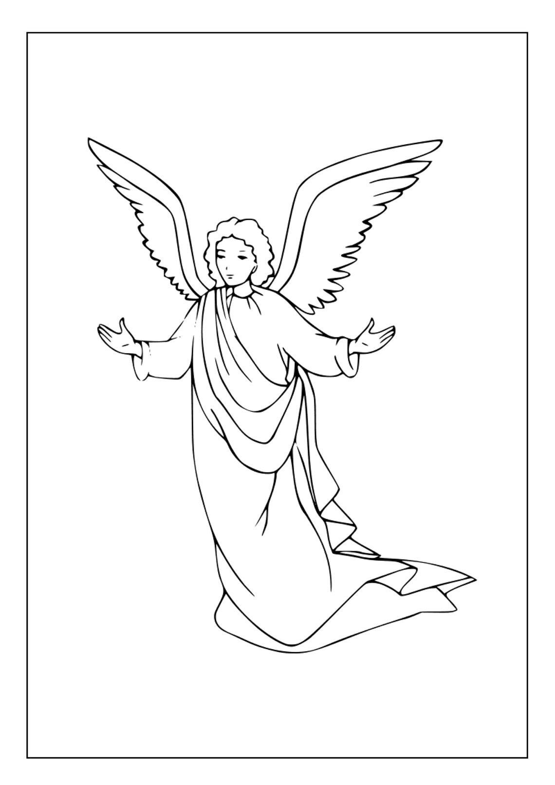 Printable Angels Coloring Pages for Kids and Adults | 90 Pages ...
