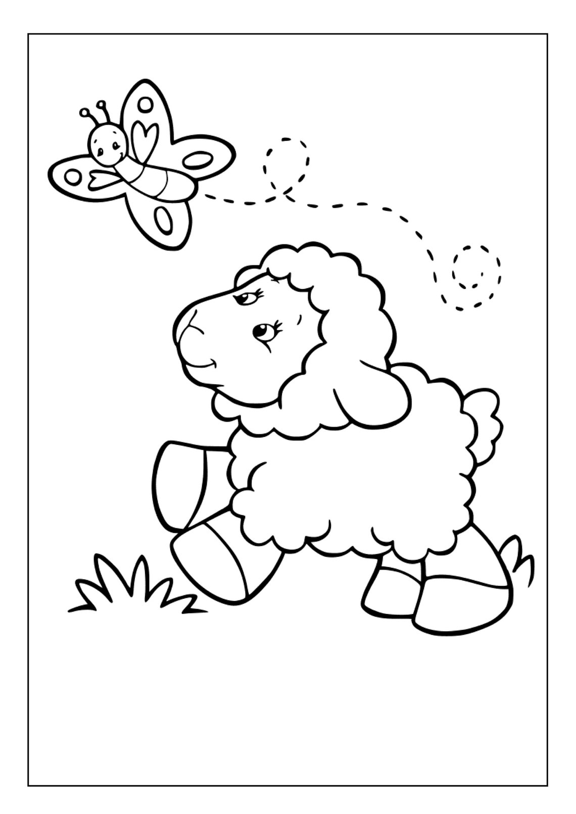 Printable Lamb Coloring Pages for Kids & Adults | 30 Pages | Instant ...