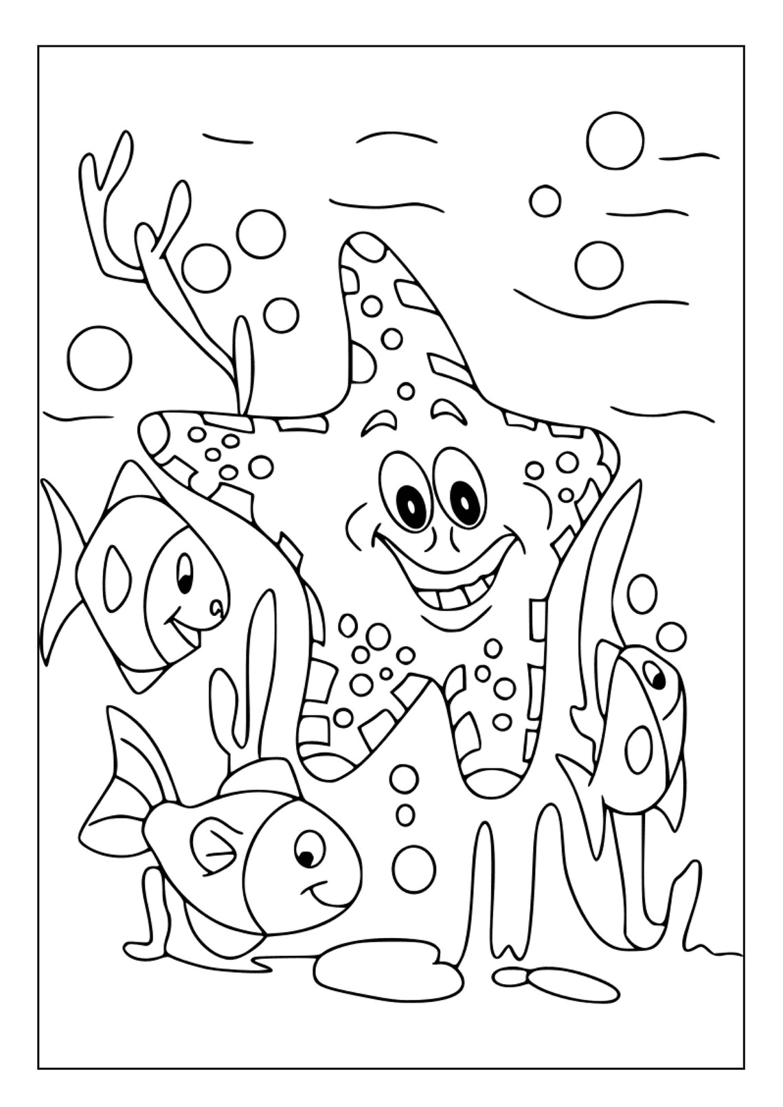 Printable Under the Sea Coloring Pages for Kids and Adults |90 Pages ...
