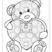 Printable Teddy Bear Coloring Pages for Kids and Adults 90 Pages ...