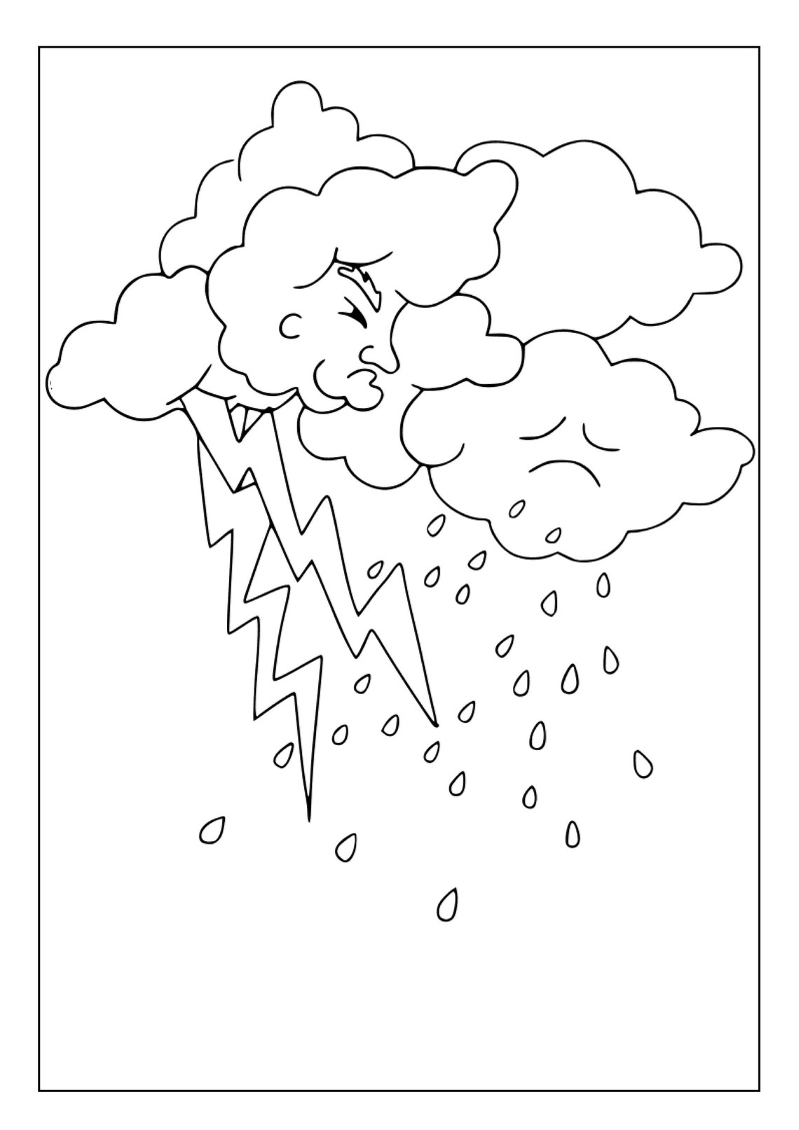Printable Weather Coloring Pages for Kids and Adults 90 Pages Instant ...