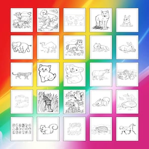 Printable Animals Coloring Pages for Kids and Adults | 90 Pages ...