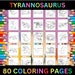 Printable Tyrannosaurus Coloring Pages for Kids & Adults | 80 Pages ...