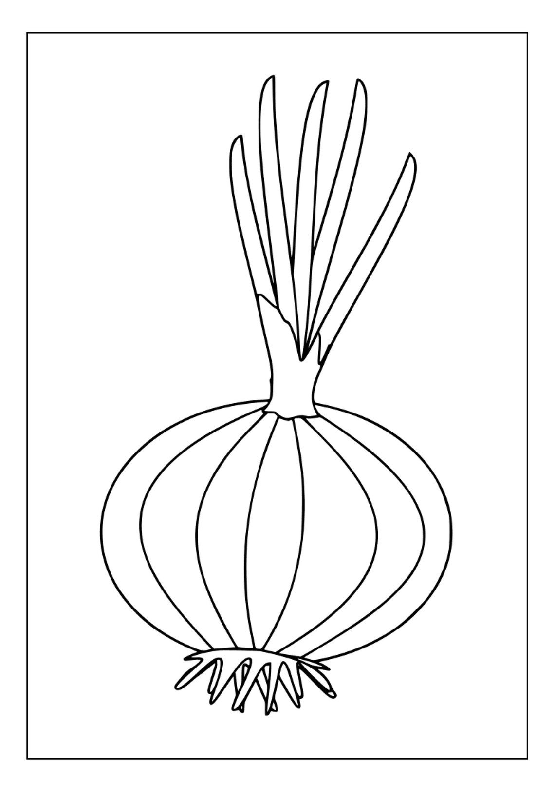 Printable Onion Coloring Pages for Kids & Adults | 30 Pages | Digital ...