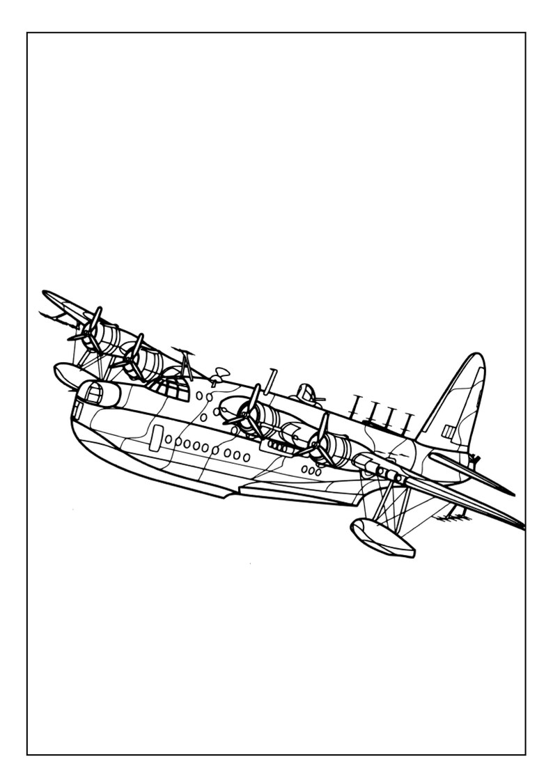 Printable Airplanes Coloring Pages for Kids and Adults | 90 Pages ...