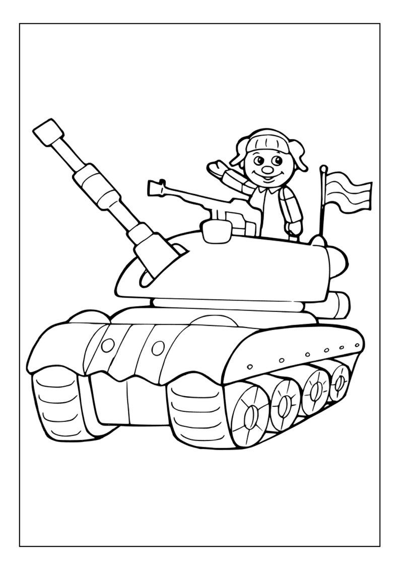 Printable Army Tanks Coloring Pages for Kids and Adults 80 Pages ...