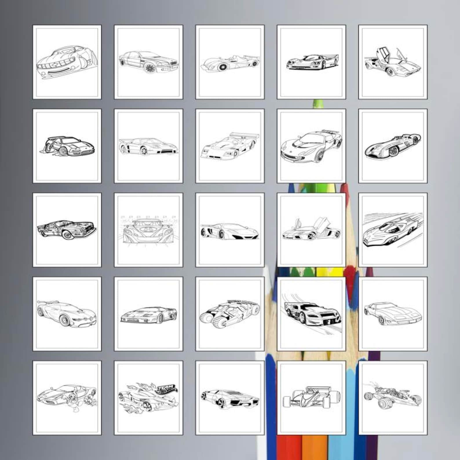 Printable Race Cars Coloring Pages for Kids and Adults | 90 Pages ...