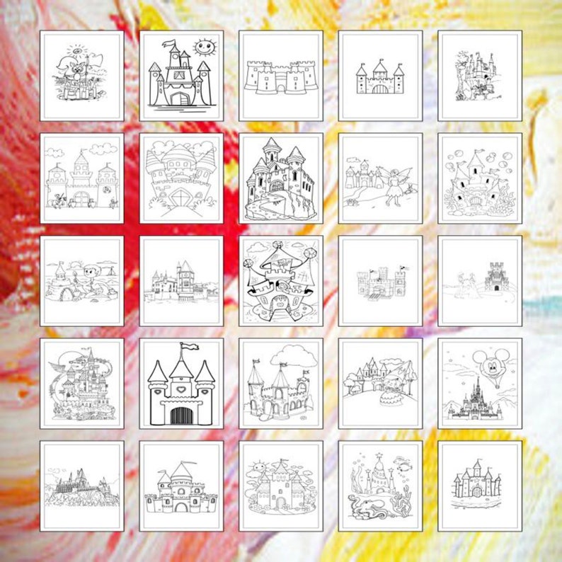 Printable Castle Coloring Pages for Kids and Adults | 60 Pages ...