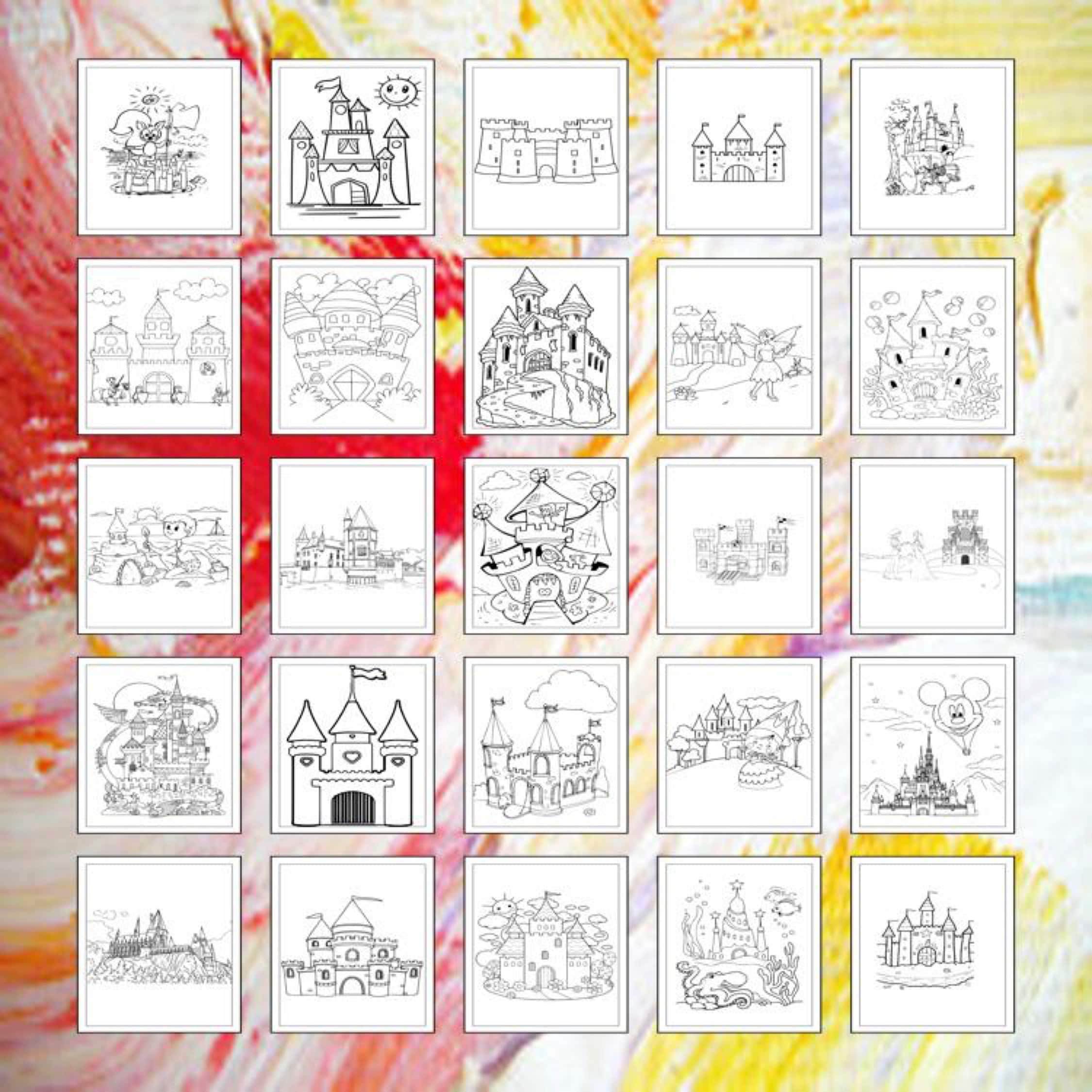 Printable Castle Coloring Pages for Kids and Adults | 60 Pages ...