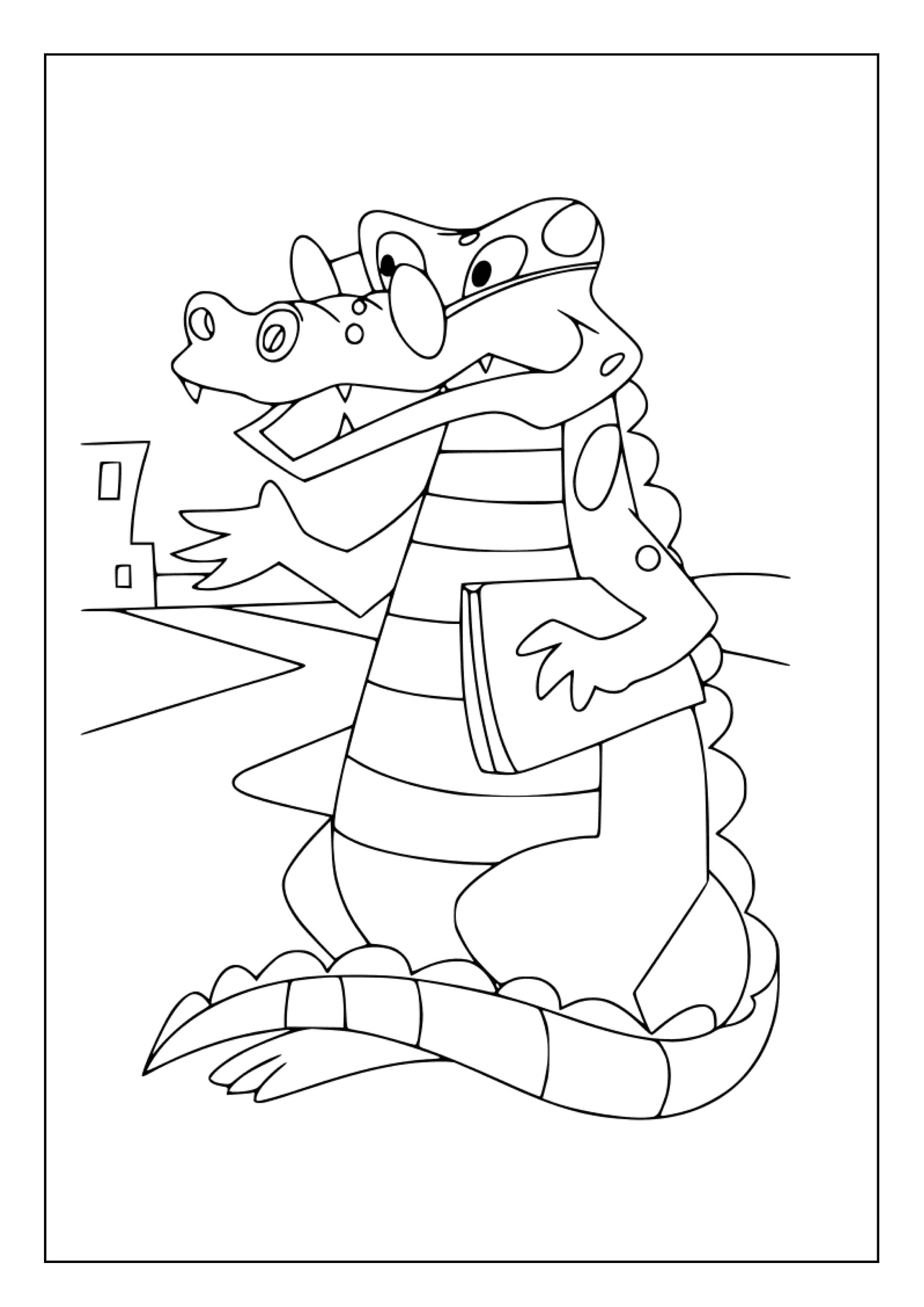 Printable Crocodile Coloring Pages for Kids and Adults | 100 Pages ...
