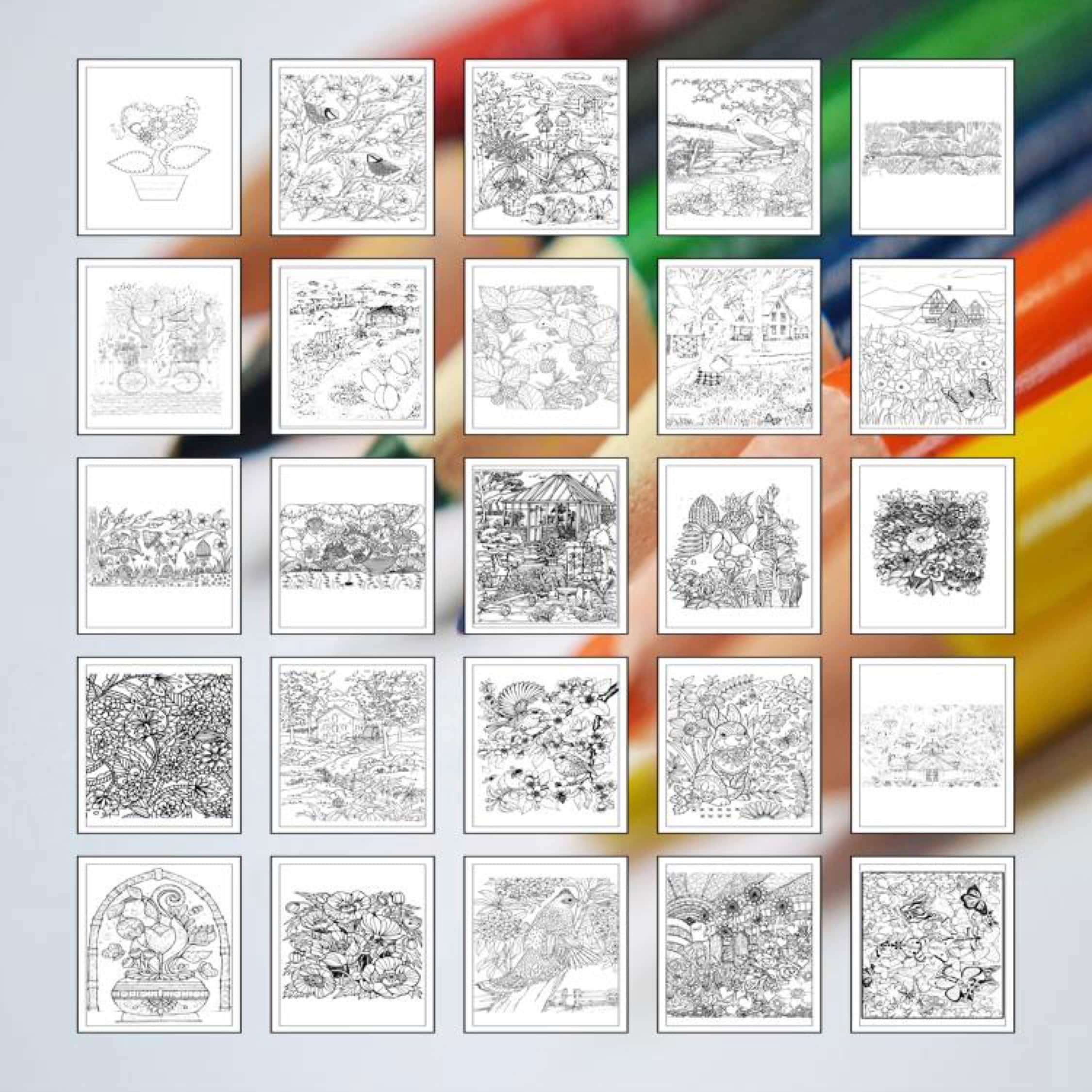 Printable Spring Coloring Pages for Kids and Adults | 160 Pages ...