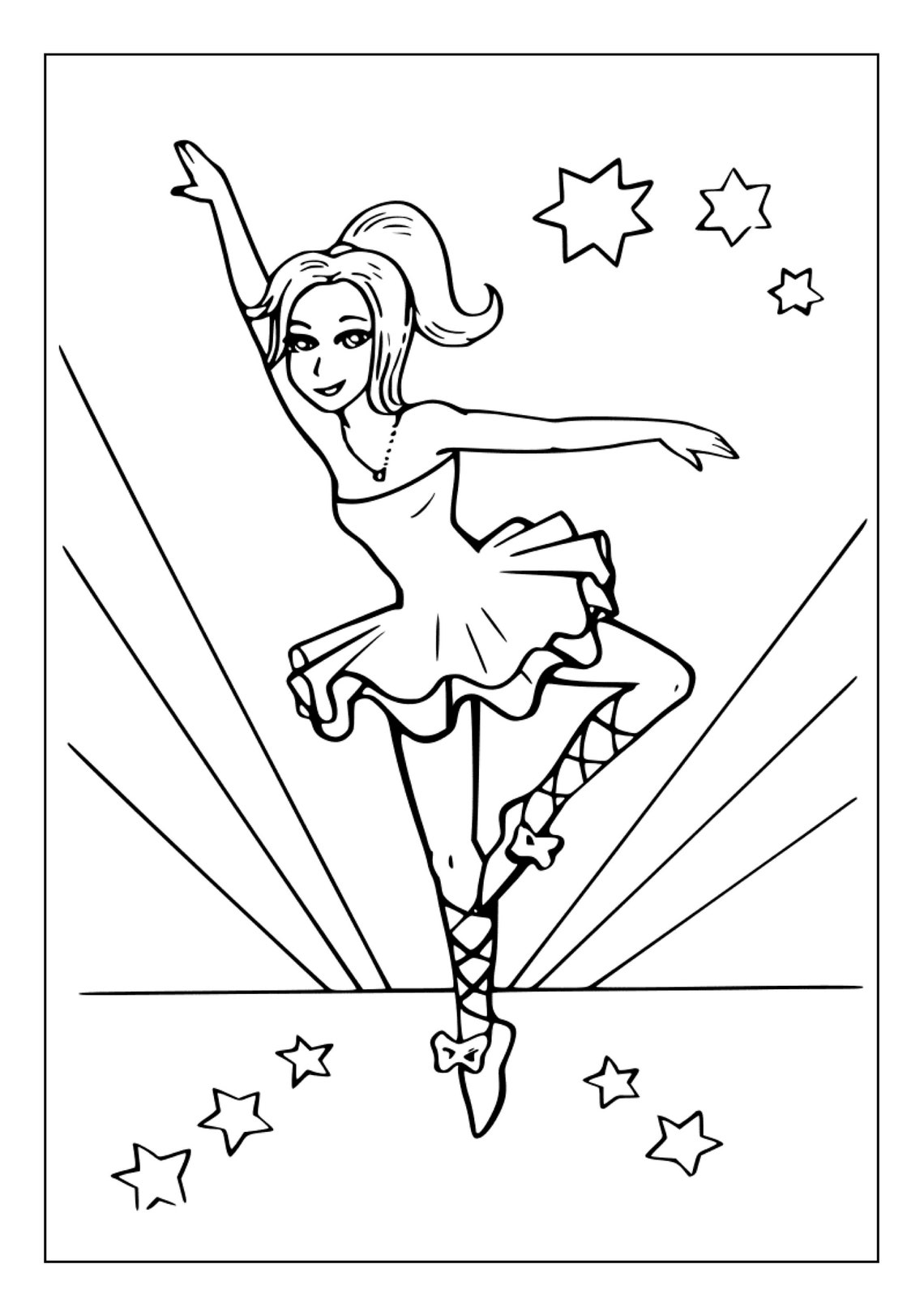 Printable Dancing Coloring Pages for Kids and Adults 100 Pages Instant ...