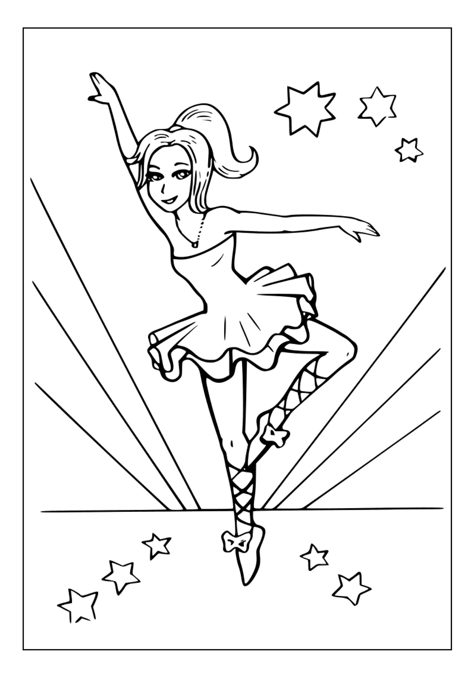 Printable Dancing Coloring Pages for Kids and Adults | 100 Pages ...