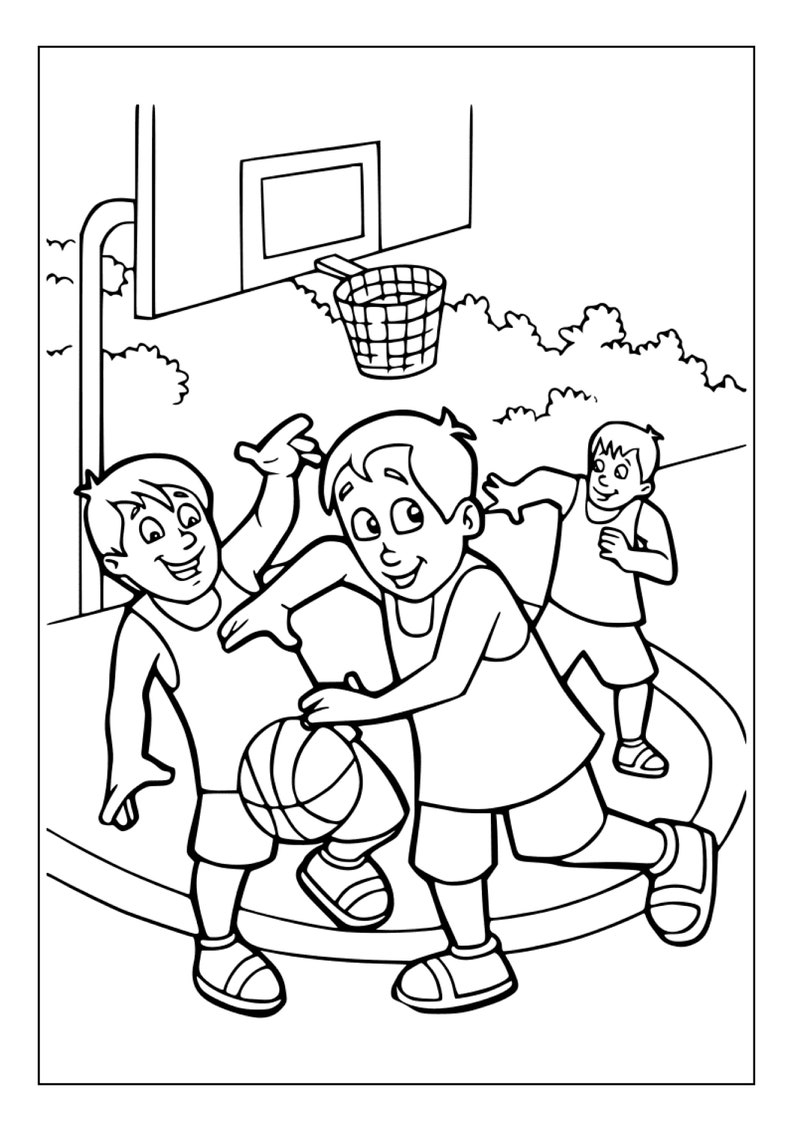 Printable Sports Coloring Pages for Kids and Adults | 100 Pages ...
