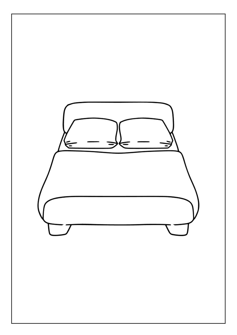 Printable Household Items Coloring Pages for Kids & Adults | 45 Pages ...