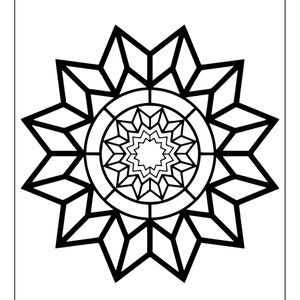 Printable Geometric Coloring Pages for Kids and Adults | 100 Pages ...