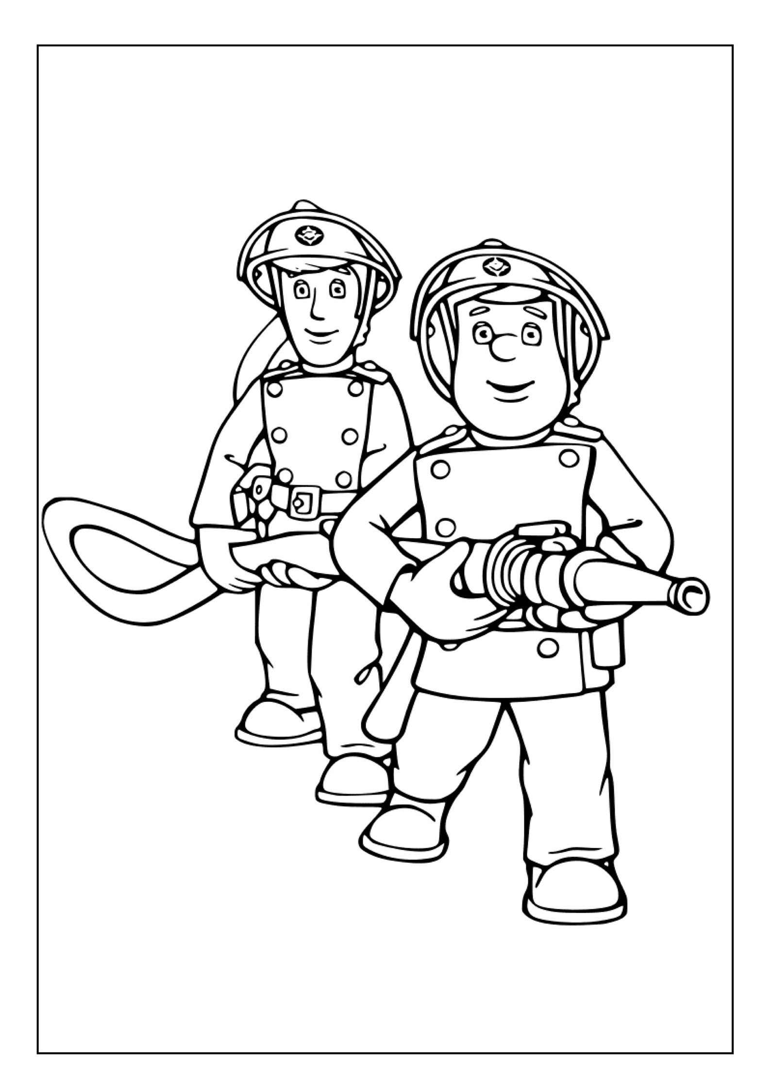 Printable Firefighter Coloring Pages for Kids and Adults | 100 Pages ...