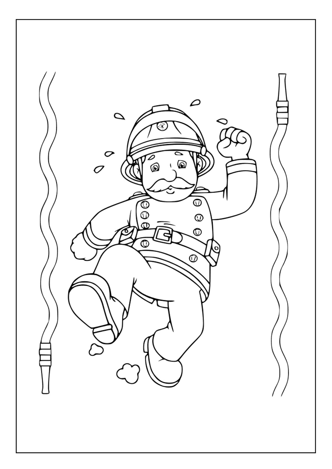 Printable Firefighter Coloring Pages for Kids and Adults | 100 Pages ...