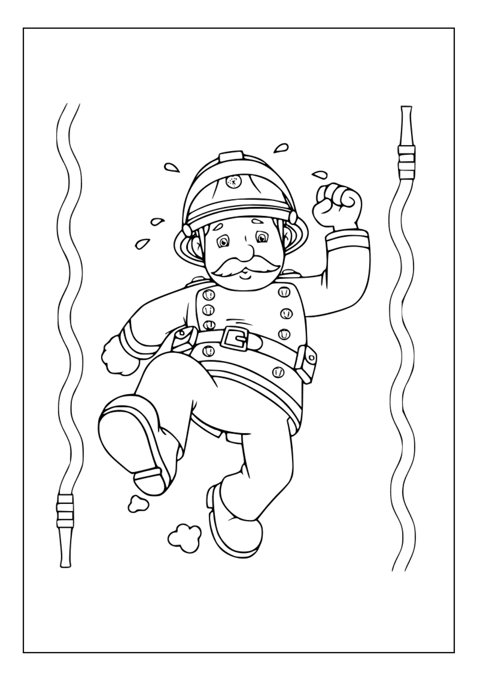 Printable Firefighter Coloring Pages for Kids and Adults | 100 Pages ...