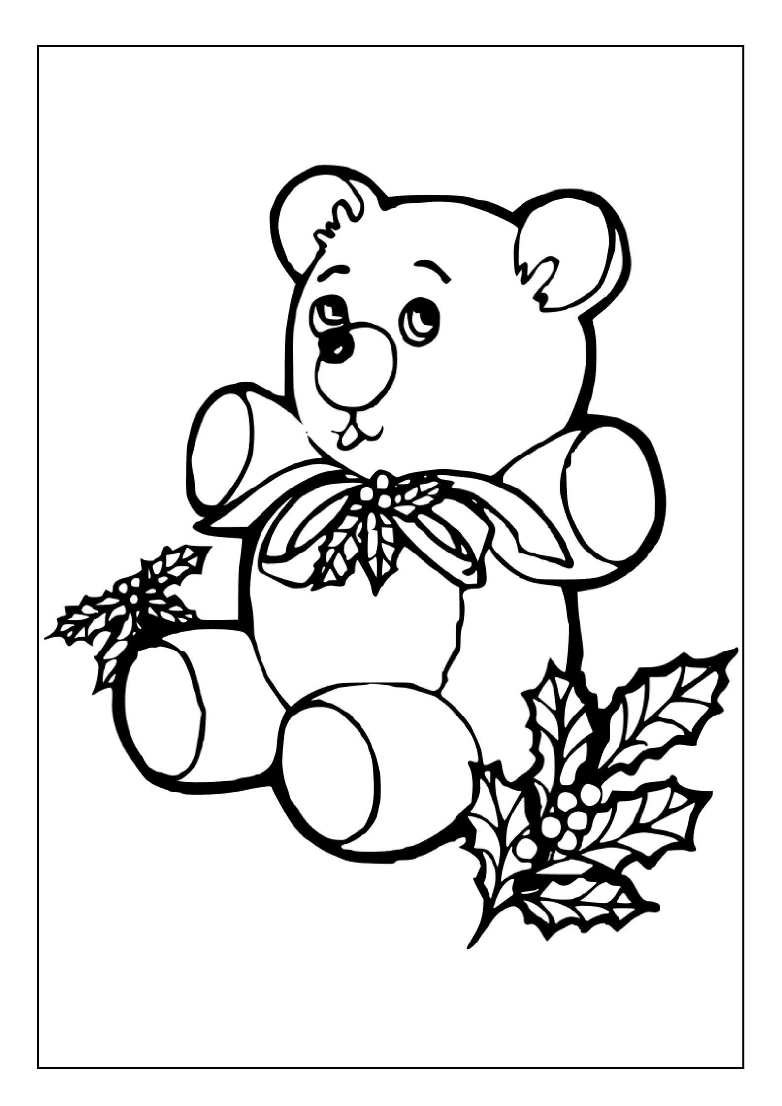 Printable Teddy Bear Coloring Pages for Kids and Adults 90 Pages ...