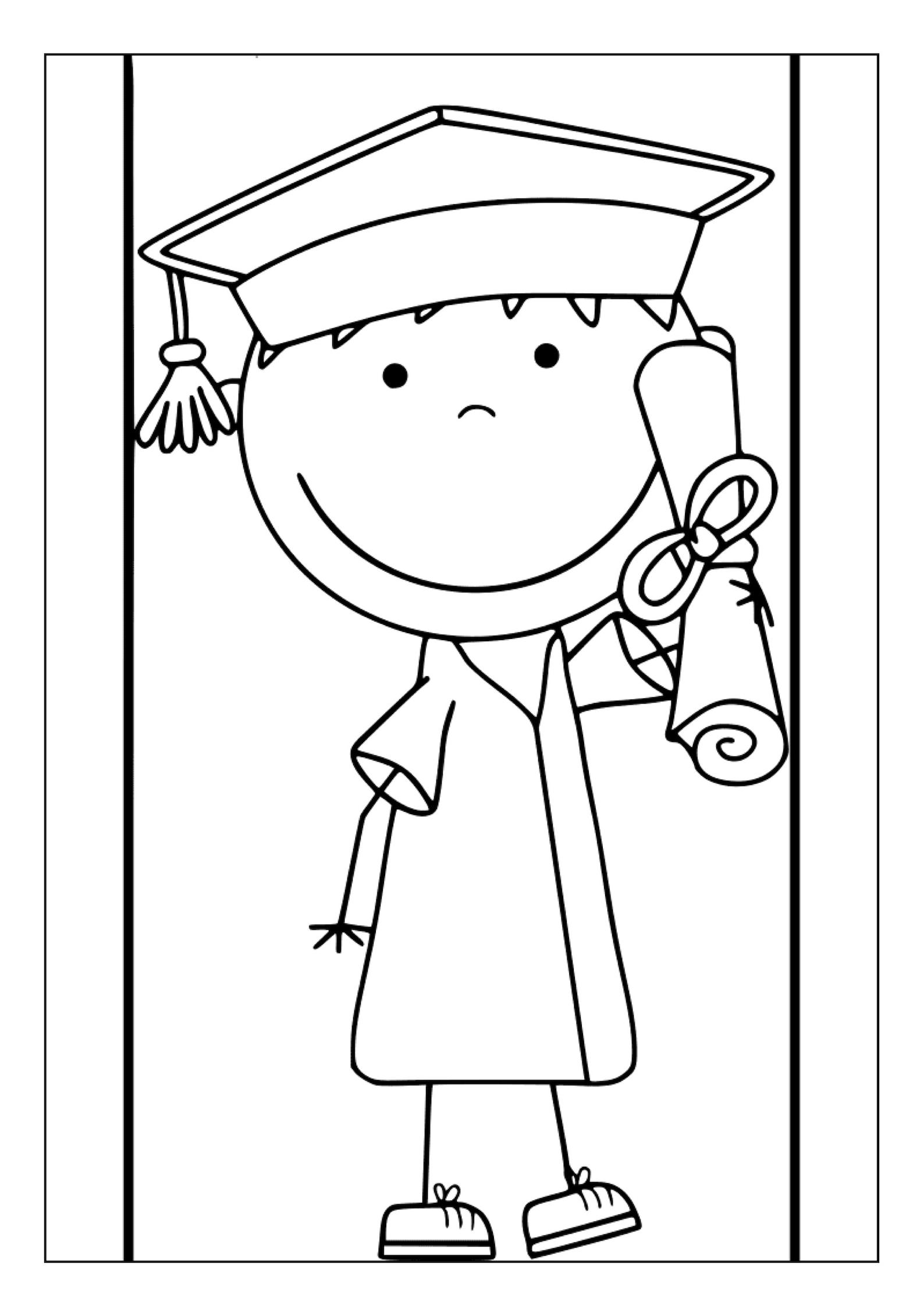Printable Graduation Coloring Pages for Kids & Adults | 75 Pages ...