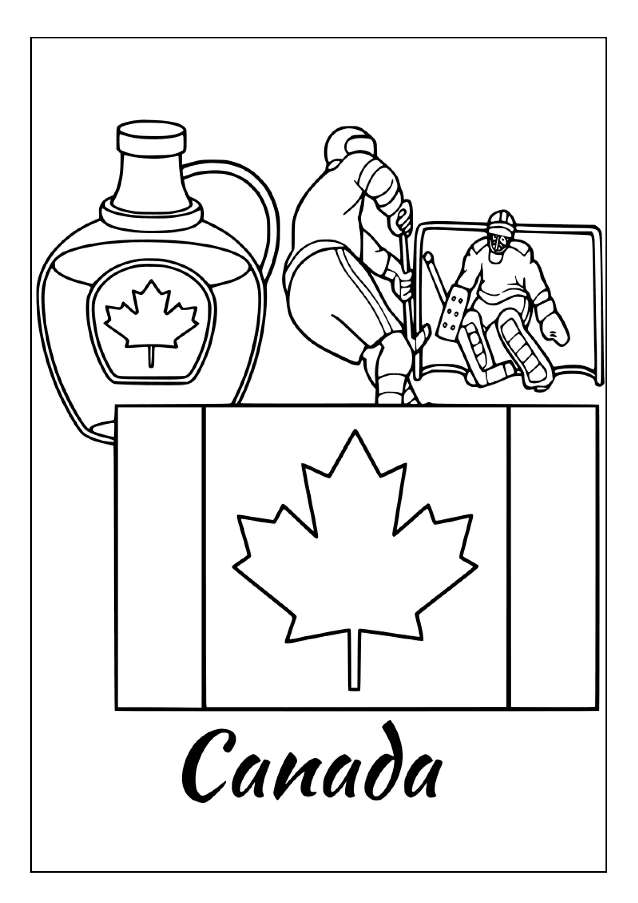 Printable Canada Coloring Pages for Kids & Adults | 60 Pages | Instant ...