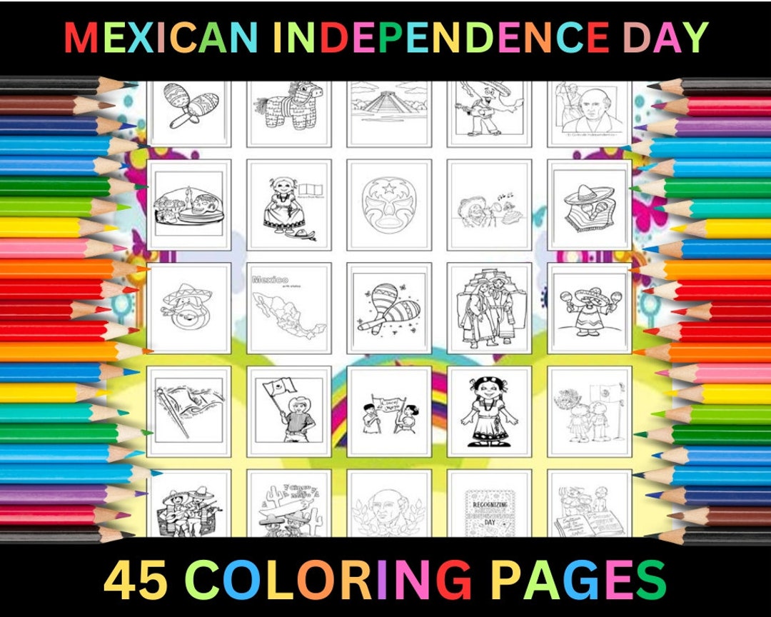 Printable Mexican Independence Day Coloring Pages for Kids & Adults ...
