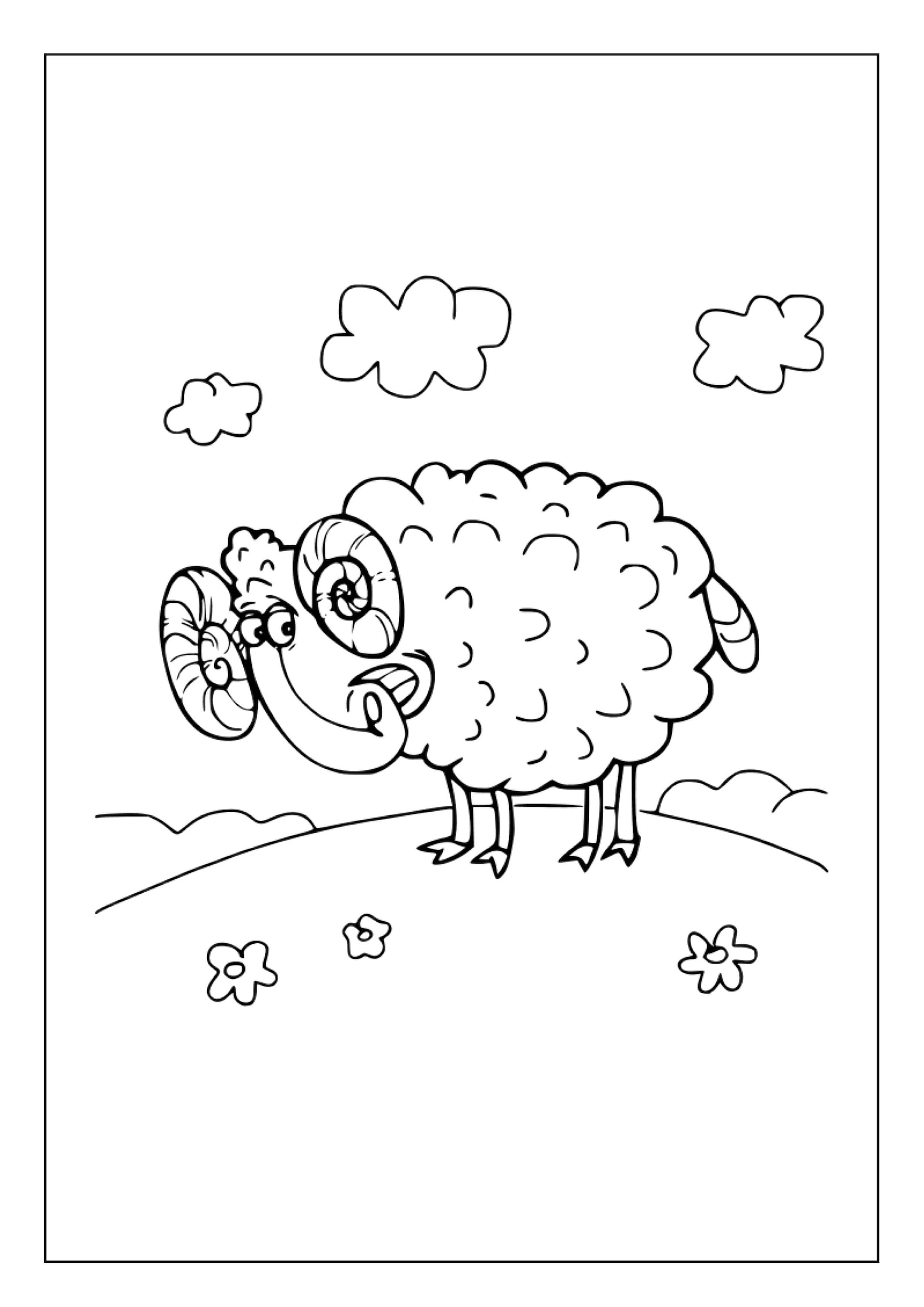 Printable Ram Coloring Pages for Kids & Adults | 35 Pages | Instant ...