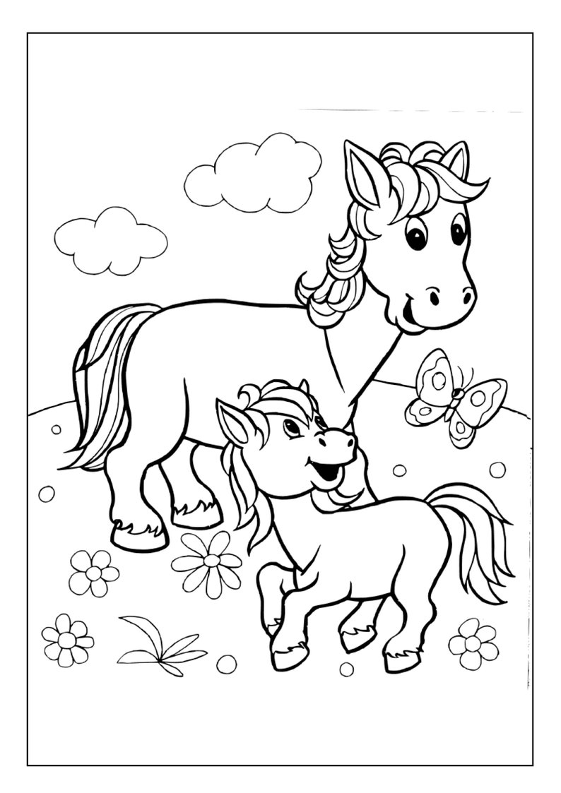 Printable Animals Coloring Pages for Kids and Adults 90 - Etsy