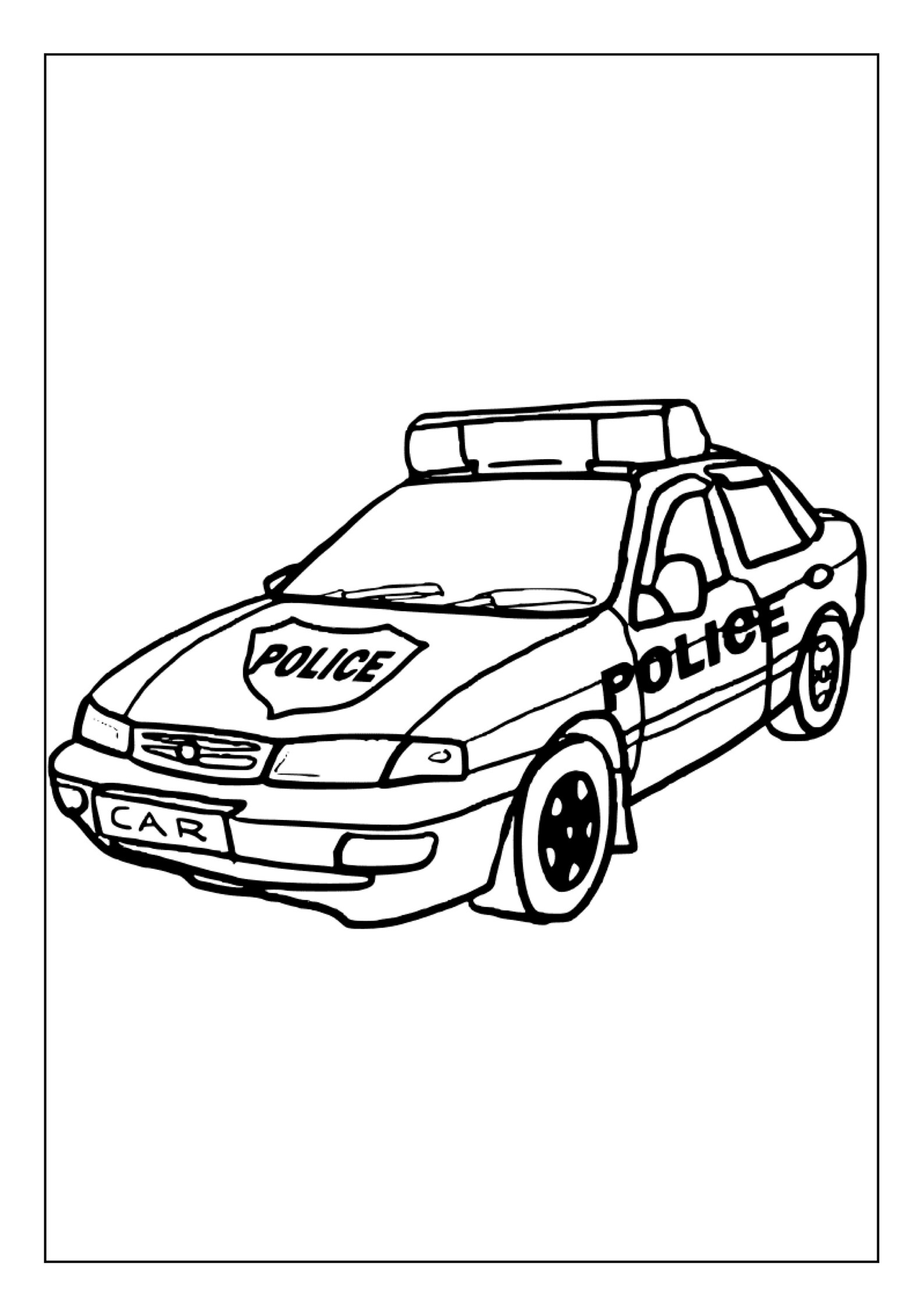 Printable Police Car Coloring Pages for Kids and Adults | 30 Pages ...