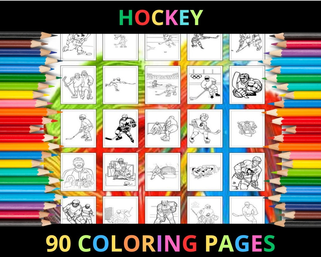 Printable Hockey Coloring Pages for Kids and Adults | 90 Pages ...
