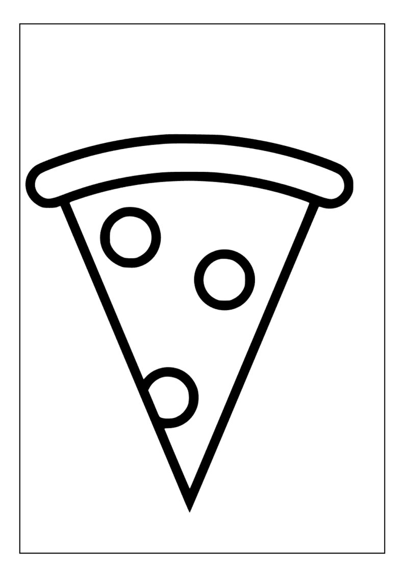 Printable Shapes of Food Coloring Pages for Kids & Adults | 75 Pages ...