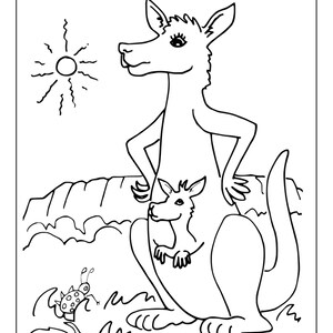 Printable Kangaroo Coloring Pages for Kids & Adults | 45 Pages ...