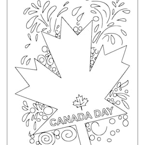 Printable Canada Coloring Pages for Kids & Adults | 60 Pages | Instant ...