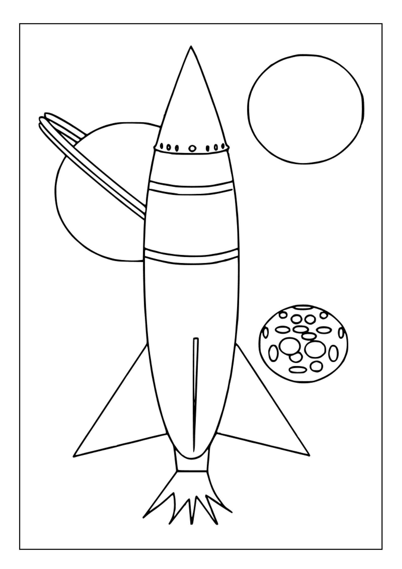 Printable Rocket Coloring Pages for Kids and Adults | 100 Pages ...
