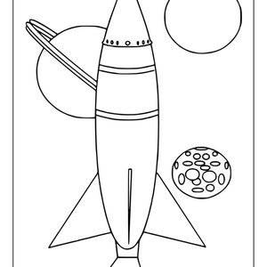 Printable Rocket Coloring Pages for Kids and Adults | 100 Pages ...