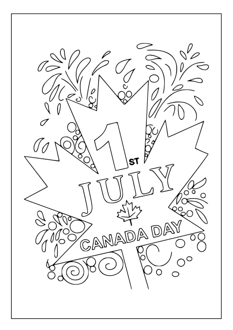 Printable Canada Day Coloring Pages for Kids & Adults | 40 Pages ...