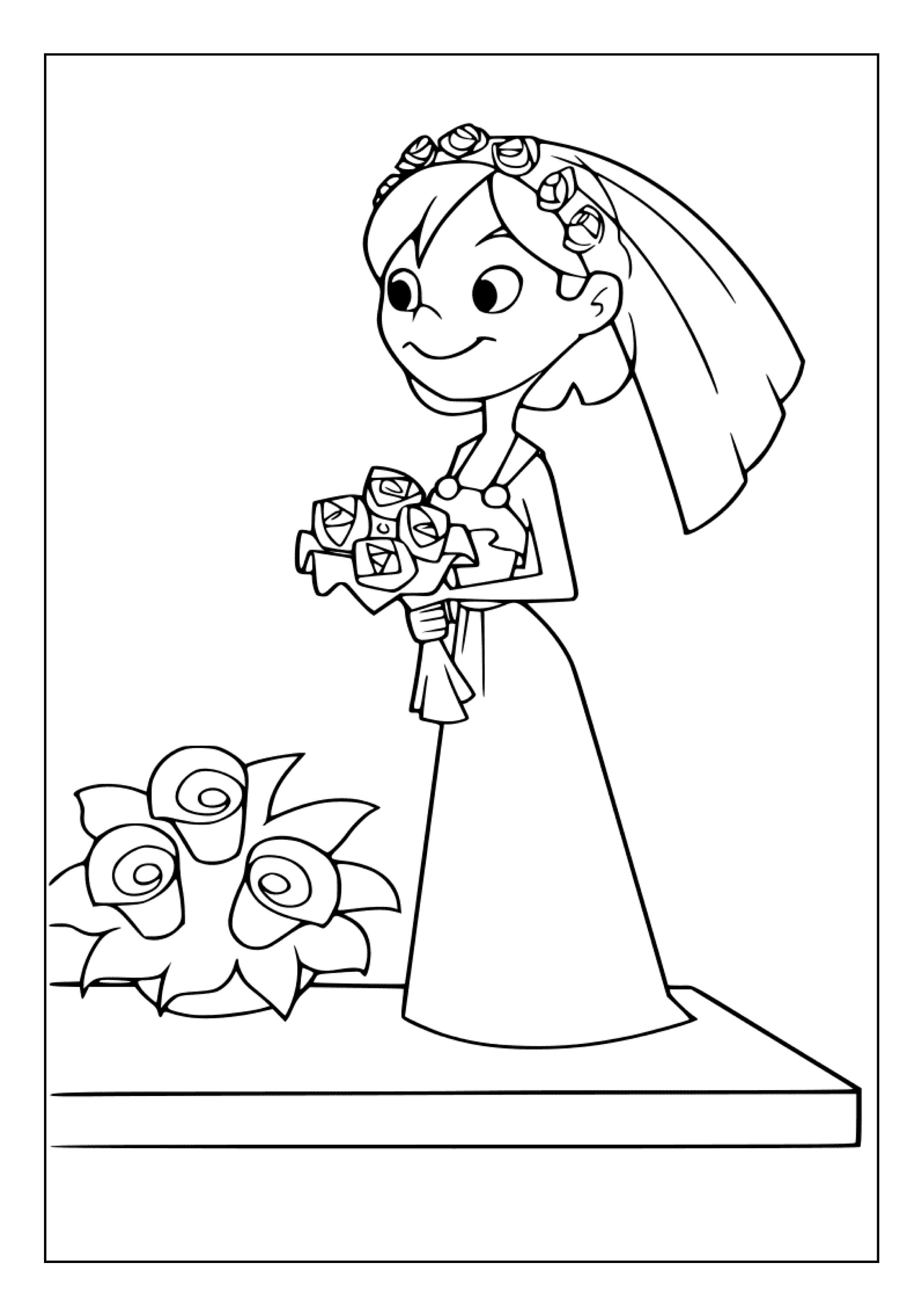 Printable Wedding Coloring Pages for Kids and Adults | 80 Pages ...