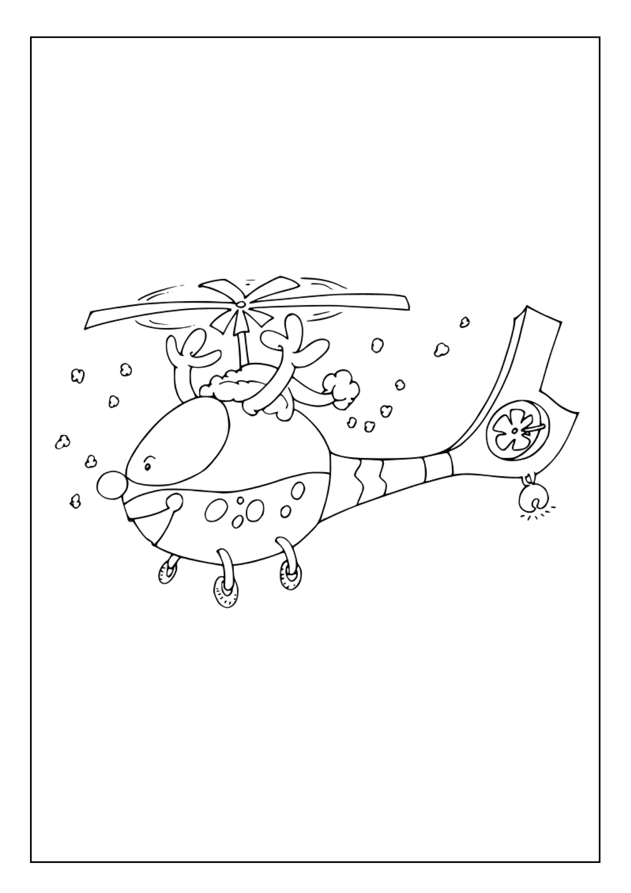 Printable Helicopter Coloring Pages for Kids and Adults | 100 Pages ...
