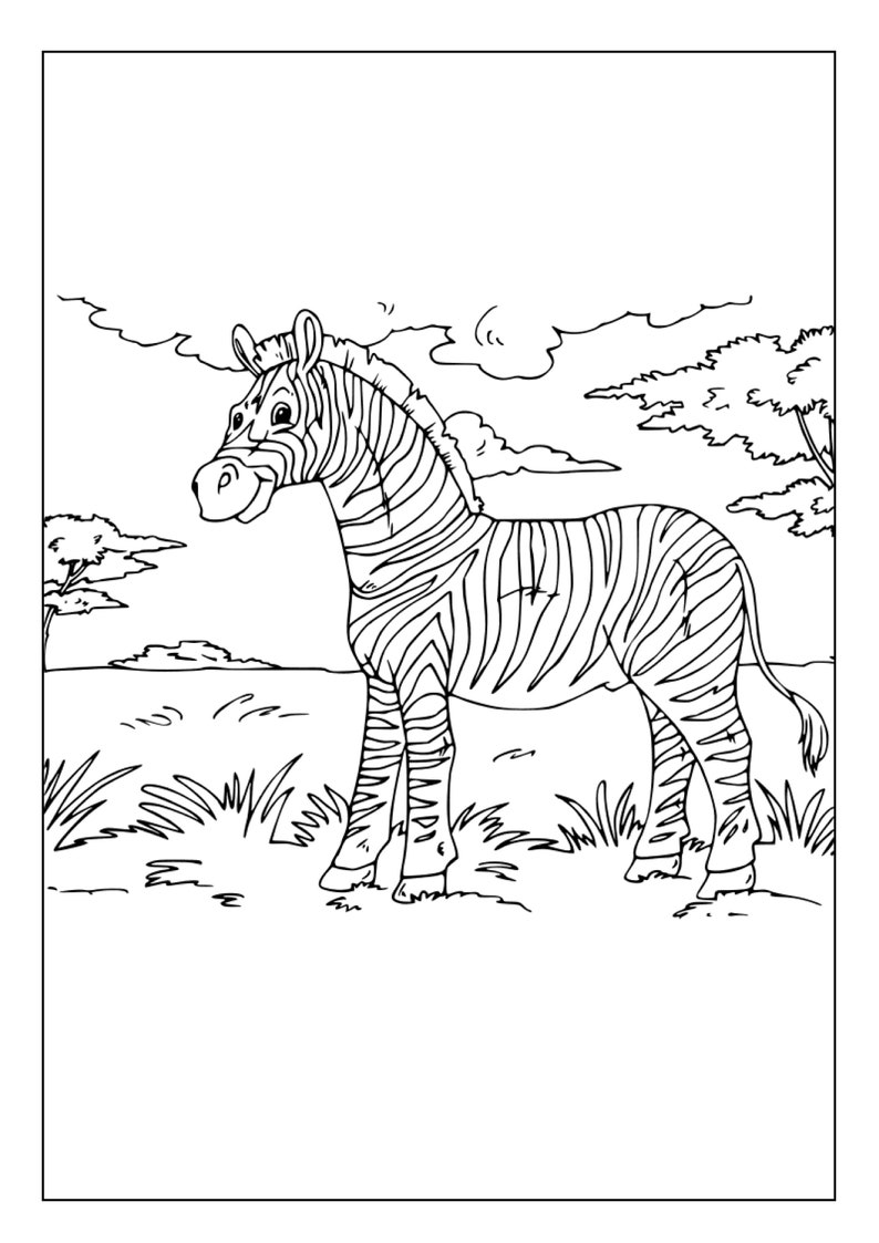 Printable African Animals Coloring Pages for Kids & Adults | 50 Pages ...