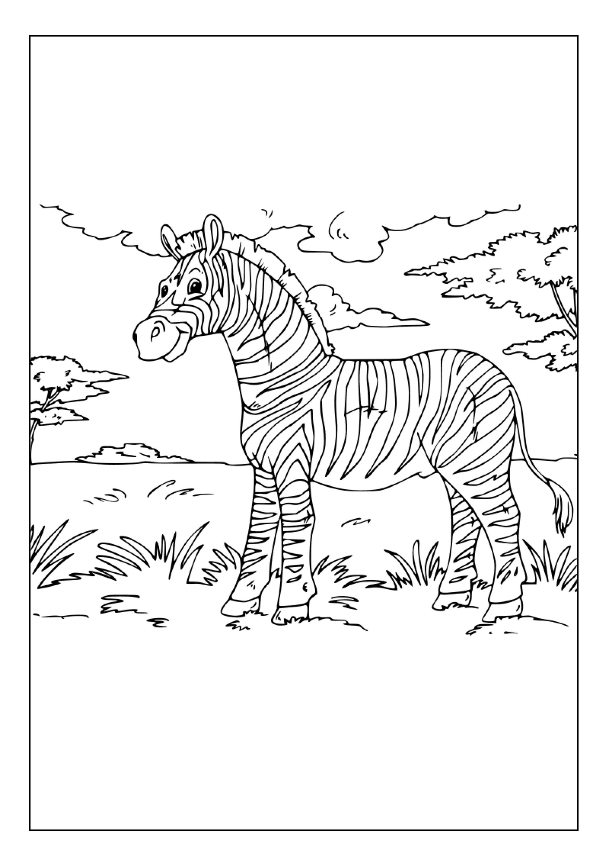 Printable African Animals Coloring Pages for Kids & Adults | 50 Pages ...