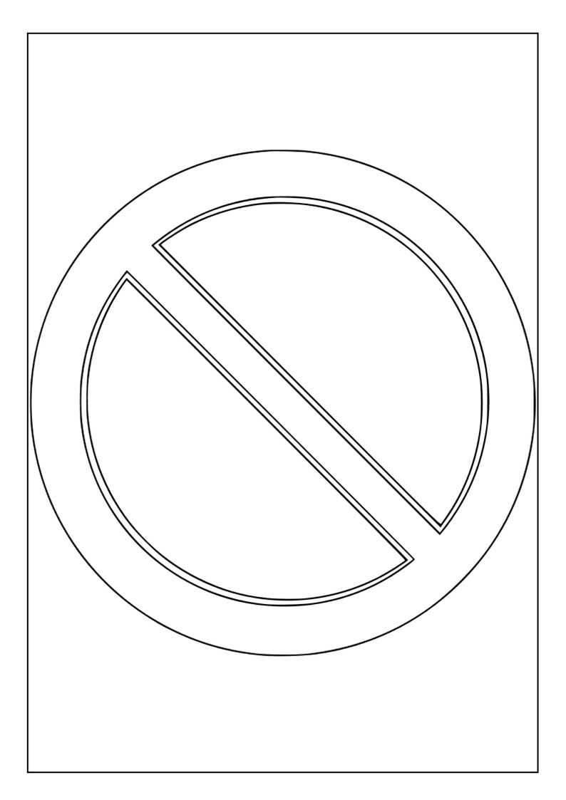 Printable Traffic Signs Coloring Pages for Kids & Adults | 30 Pages ...