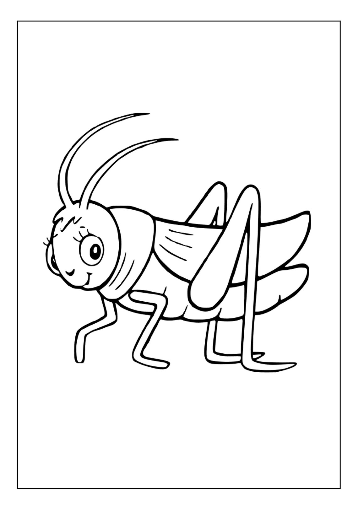 Printable Enchanting Grasshopper Coloring Pages for Kids & Adults 35 ...