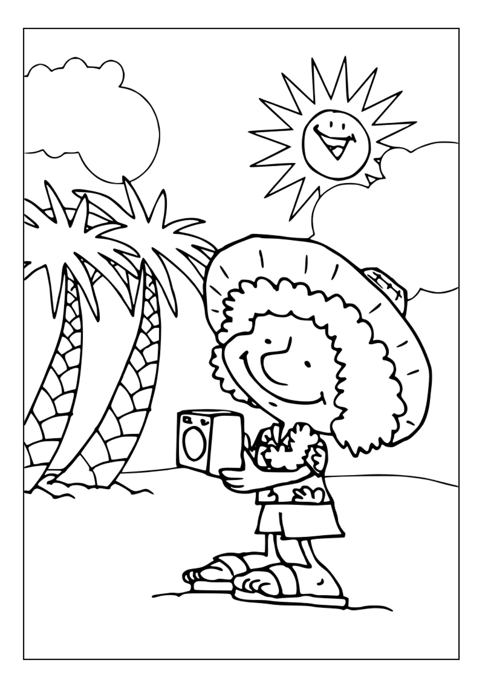 Printable Tourist Coloring Pages for Kids & Adults 30 Pages Instant ...