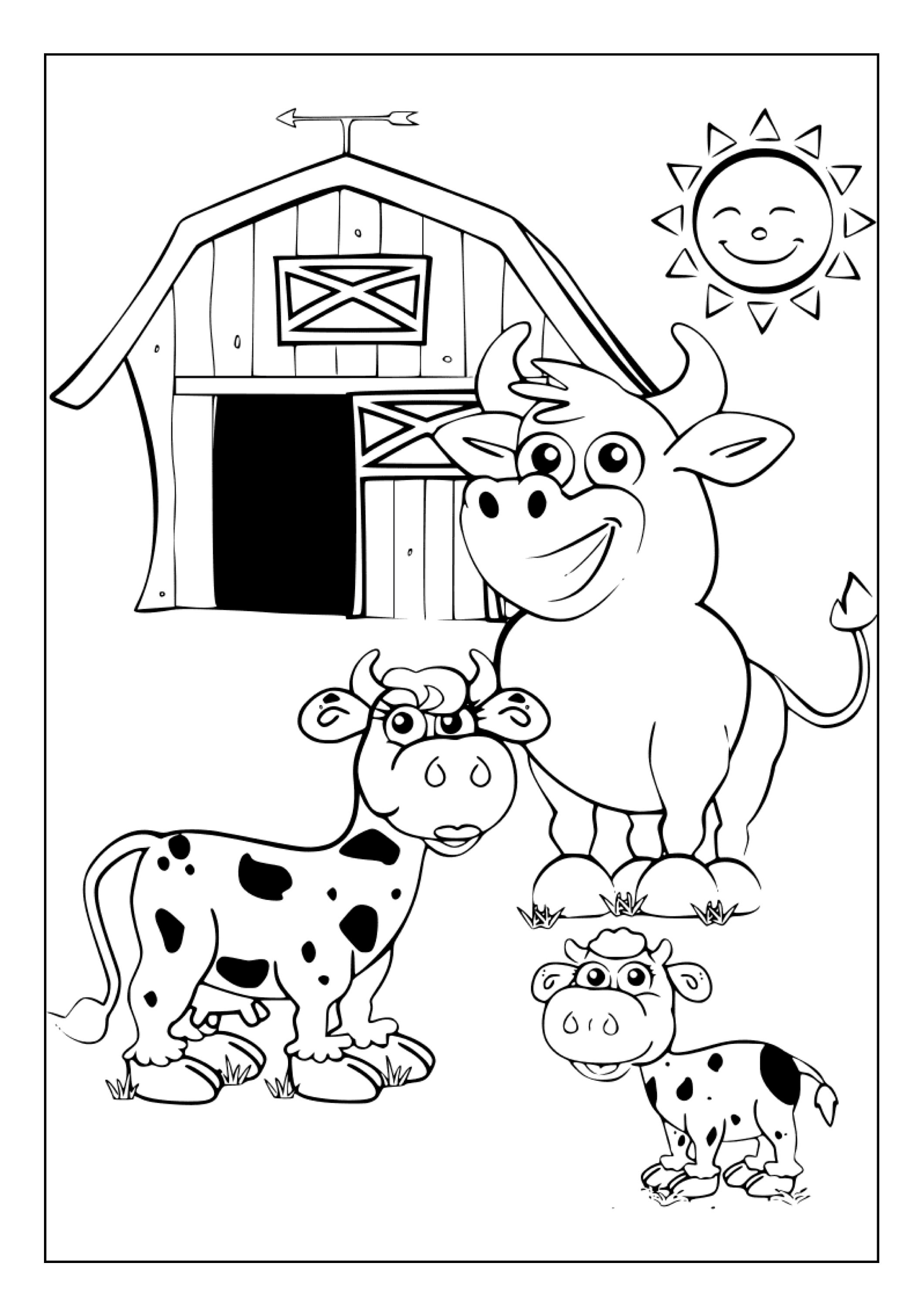 Printable Farm Animals Coloring Pages for Kids & Adults | 90 Pages ...