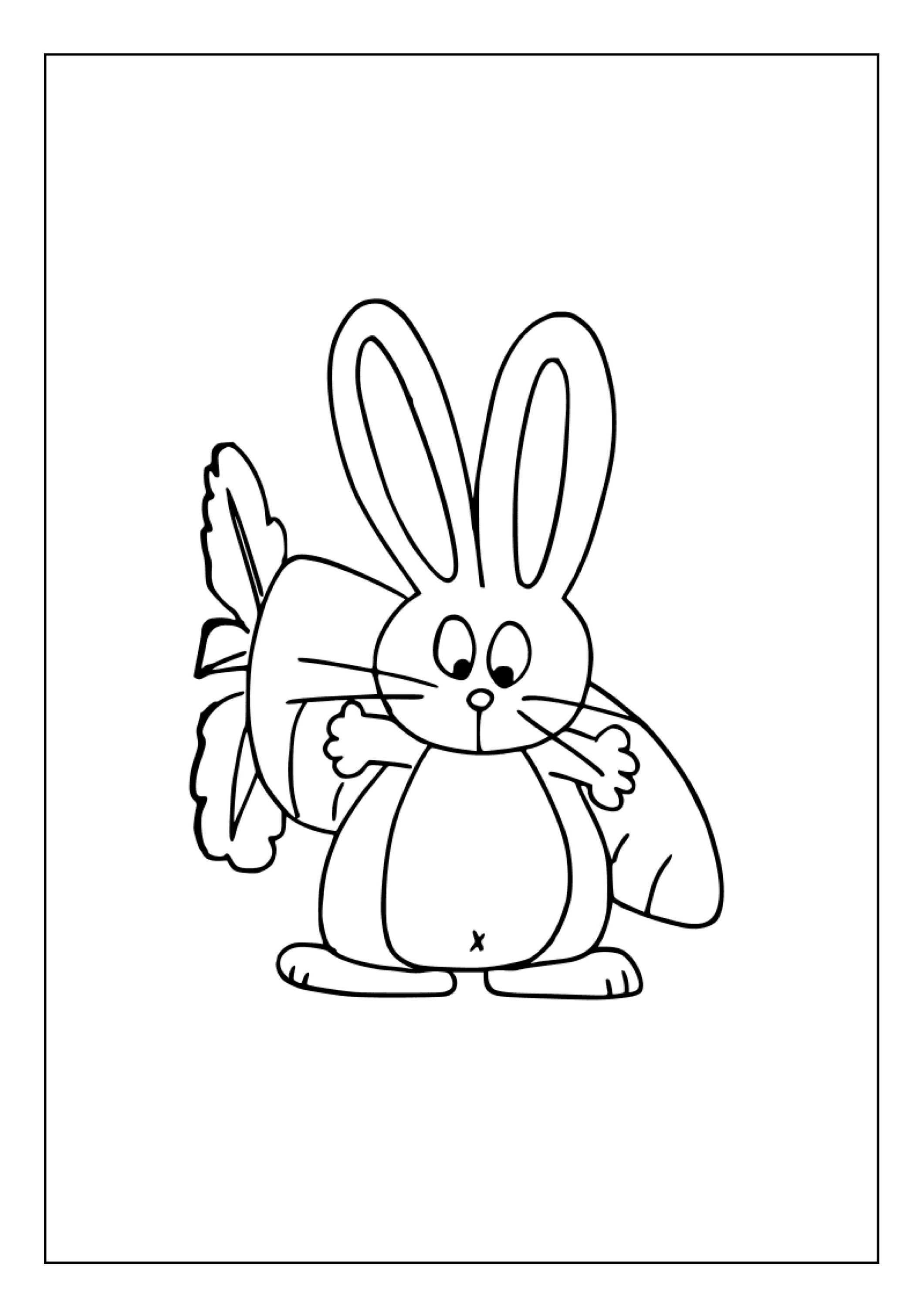 Printable Hares Coloring Pages for Kids & Adults 40 Pages Instant ...
